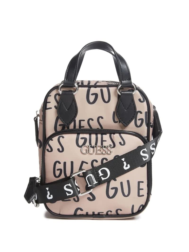 Amazon.com: GUESS Factory Logo Print Nylon Crossbody : GUESS Factory ...