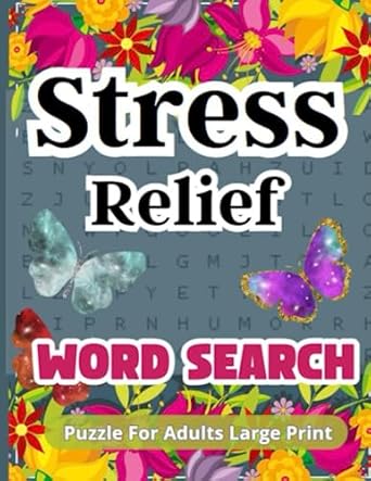 Amazon.com: Stress Relief Word Search Puzzle For Adults Large Print ...