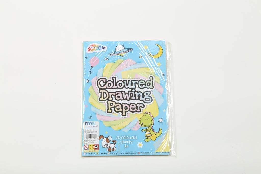 A4 Plain Drawing and Colouring Pad 80 Sheets140 Pages Padded Size 297mm ...