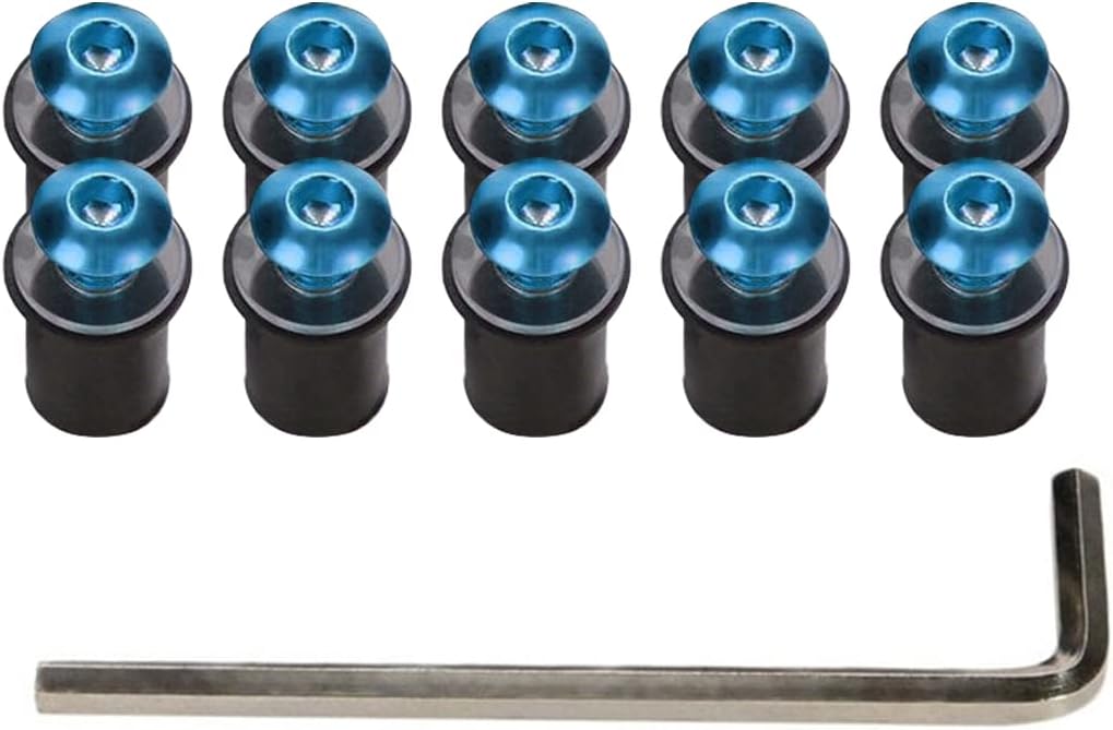 Amazon.com: 10PCS Motorcycle Windshield Bolts Screws Kit, Aluminum ...