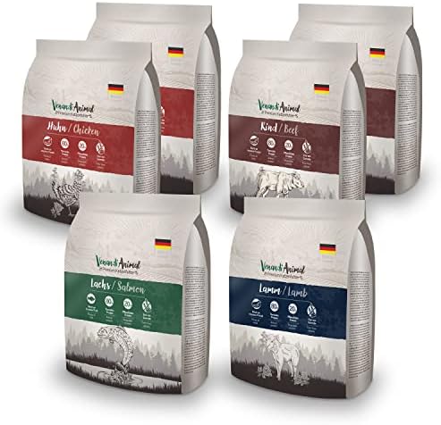 Venandi Animal Premium Dry Cat Food, Tasting Pack I, 6 x 0.3 kg (Pack ...