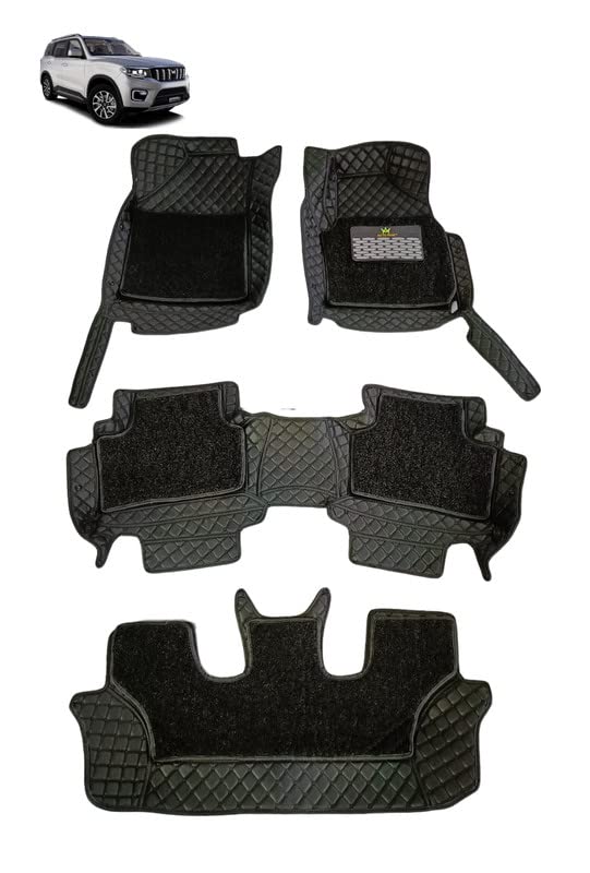 AUTO Mine 7D Luxury Car Foot Mat - Scorpio N 6 Seater | 7-Layer ...