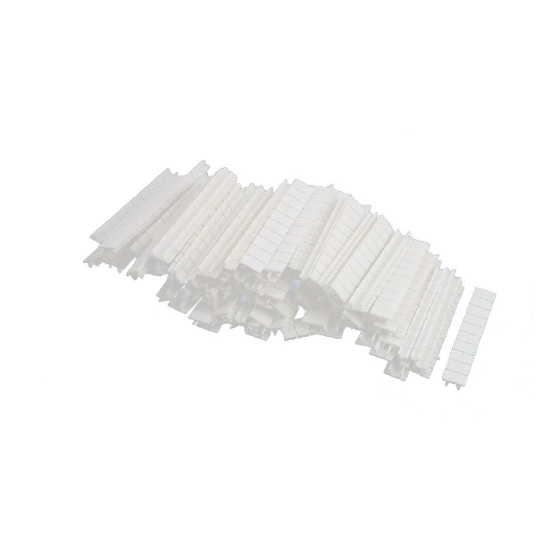 Buy X-DREE 100Pcs ZB6 DIN Rail Terminal Block Marking Labels Marking ...