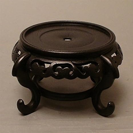 Amazon.com : DnC 3" Asian Oriental Vase Stand w/Legs - Black ...