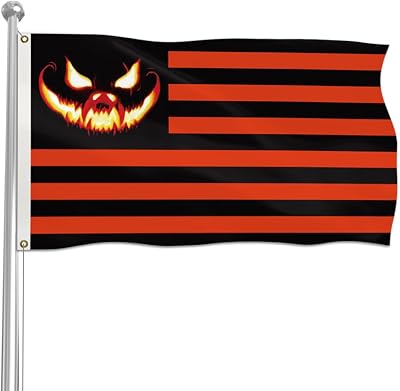 Amazon.com : Halloween Flag 3x5 Outdoor Double Sided Scary Halloween ...