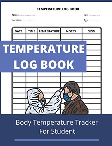 Amazon.com: Temperature Log Book For Student: Body Temperature Tracker ...