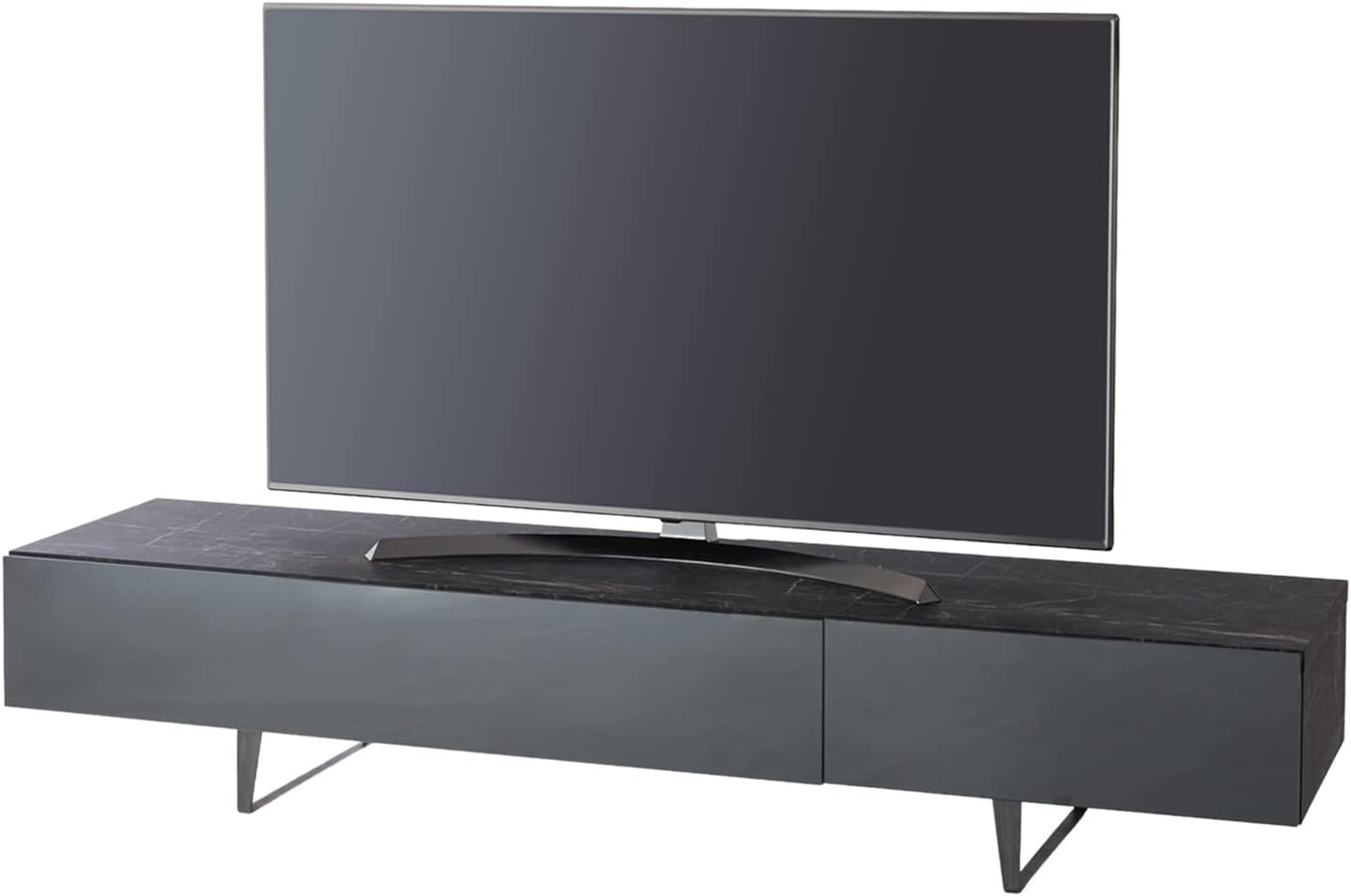 Amazon｜LOWYA ロウヤ テレビ台 テレビボード 大理石柄 リビング 収納 テレビラック 開梱設置無料 日本製 ブラック 幅180cm｜ローボード・テレビ台 オンライン通販