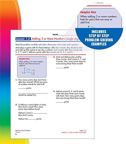 Snapklik.com : Spectrum Math Word Problems Grade 4 Workbook, Ages 10 To ...