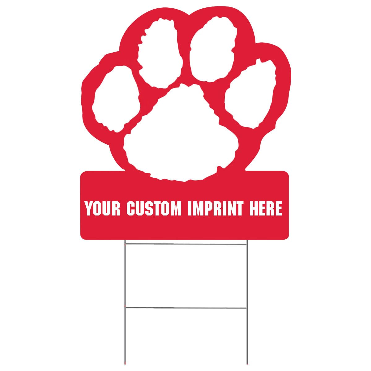 White Wildcat Paw Logo
