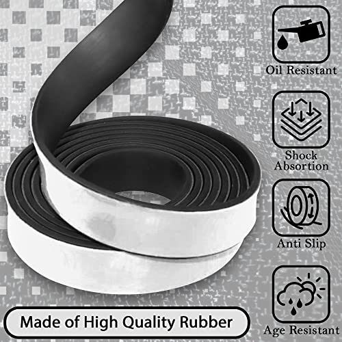 Snapklik.com : NABOWAN Self Adhesive Rubber Strips 1/8 (.125) Thick X 2 ...