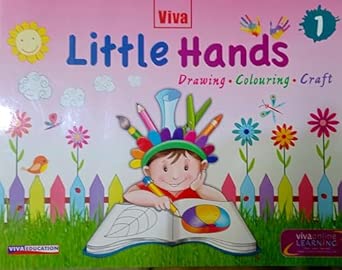 Buy Viva Little Hands Book 1,Drawing, Colouring and Craft Book for Kids ...