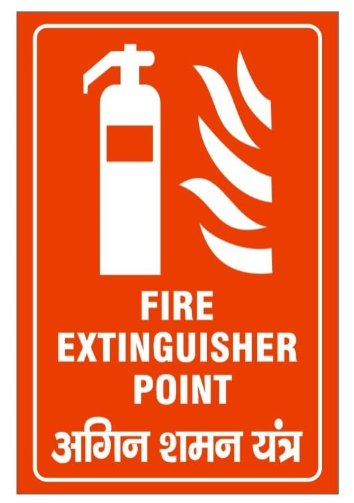 Vijay Art Fire Extinguisher Point Signboard - Premium 5mm Sunboard ...
