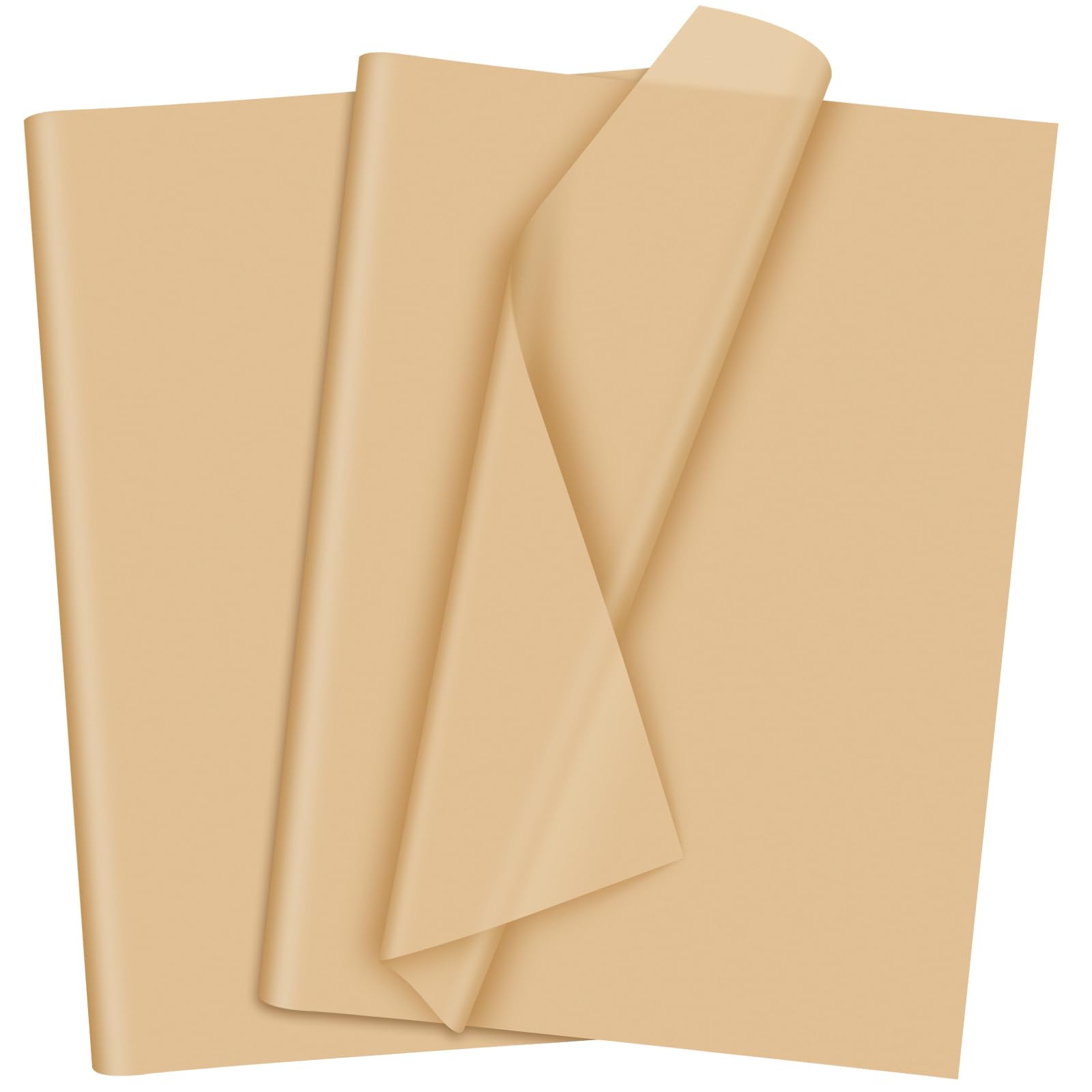 Snapklik.com : Morcheiong 120 Sheets Kraft Tissue Paper Brown Wrapping ...