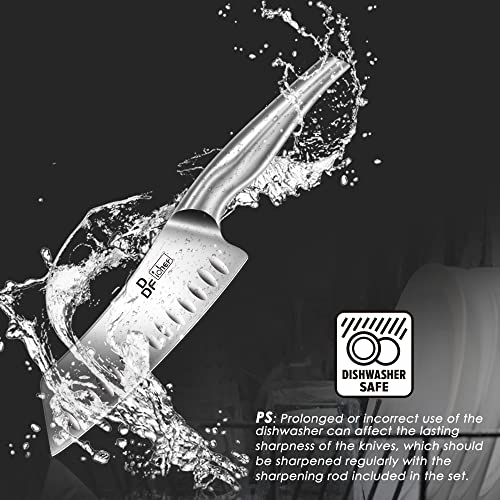 Kitchen Knife Set with Block, DDF iohEF 16 PCS Knife Set for Kitchen ...