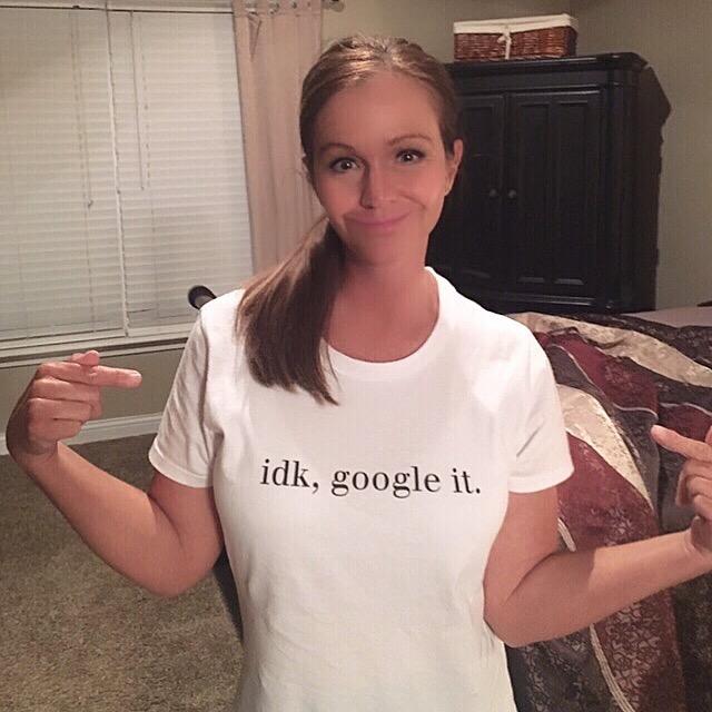 Amazon.com: IDK GOOGLE IT Cool Modern T Shirt For Men Women Gift ...