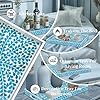 Amazon.com: MAONAME Blue Decorative Tray, Plastic Serving Tray with ...