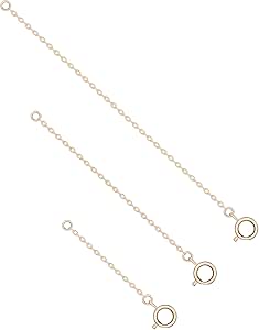 Amazon.com: 4 Pcs 925 Sterling Silver Necklace Extender for Women Men Bracelet Anklet Extension ...