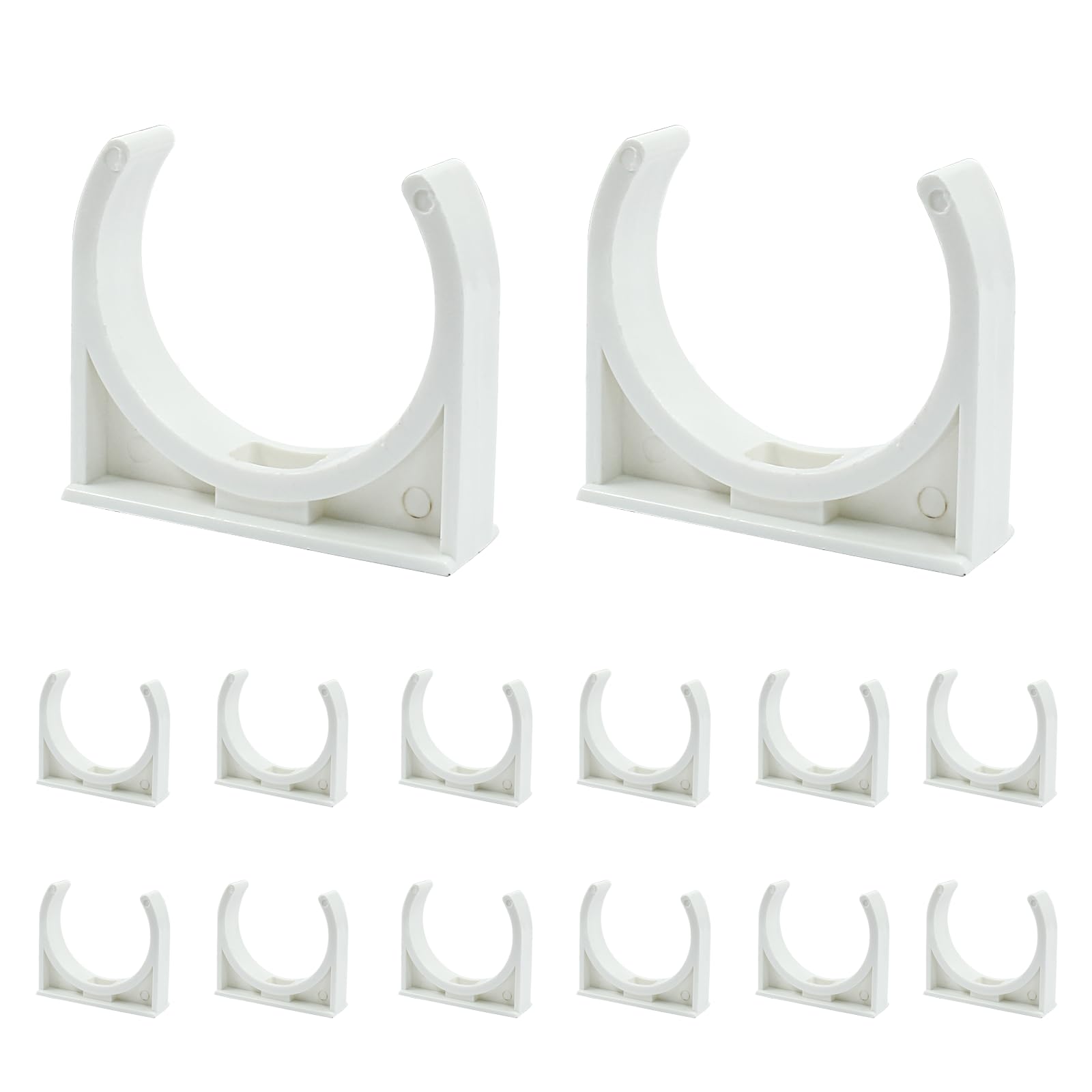 PHITUODA 20pcs PVC Water Pipe Clips, 50mm(ID) U-Shaped Water Pipe ...