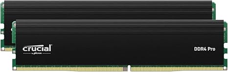 Crucial Pro DDR4 RAM 64GB Kit (2x32GB) 3200MHz, Intel XMP 2.0, Computer ...