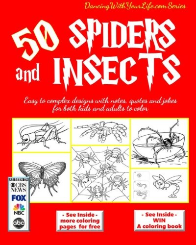 Buy 50 Spiders and Insects: Easy to complex designs with notes, quotes ...
