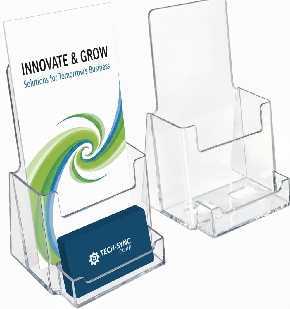 Snapklik.com : Azar Displays 252922-2PK Counter Trifold Brochure Holder