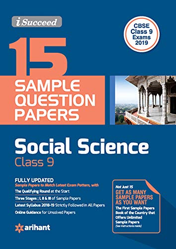 15 Sample Question Papers Social Science Class 9th CBSE : Arihant ...