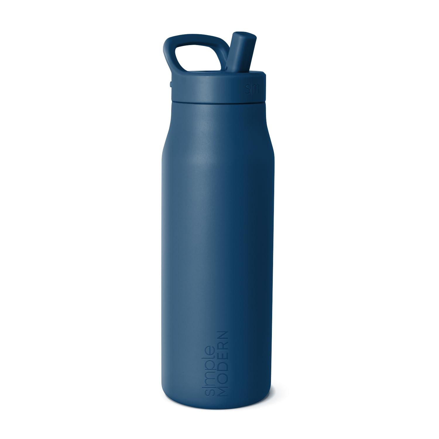 Amazon.com: Simple Modern Water Bottle with Push Button Straw Lid ...