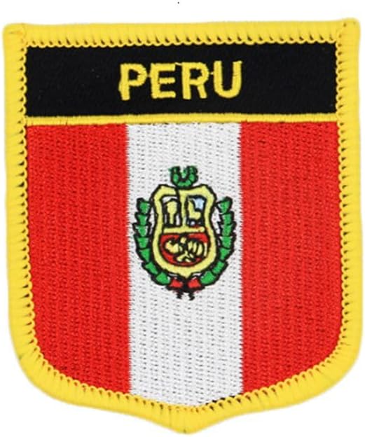Amazon.com: Ruoming 1 PCS Peru Flag Patches Iron On or Sew On ...