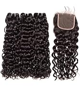 Amazon.com : Yavida Water Wave Human Hair Bundles Wet and Wavy Bundles ...