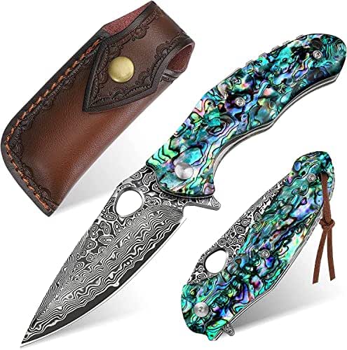 Amazon Abalone Shell Pocket Knife Personalized Engraved Knife