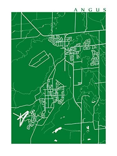 Amazon.com: Angus Map Print : Home & Kitchen