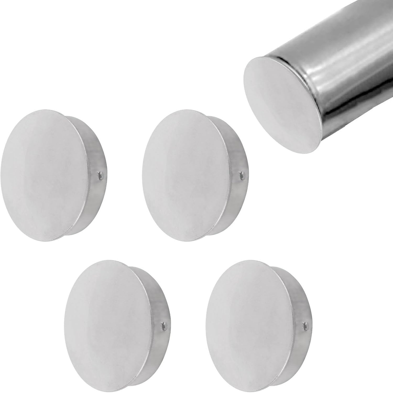 UFURMATE 4PCS 40mm/1.57in 304 Stainless Steel Round Handrail End Caps ...