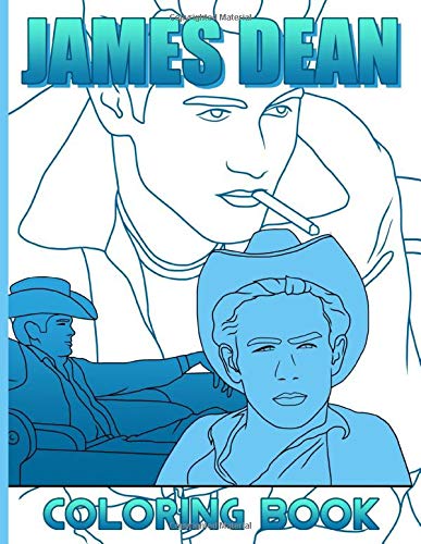 James Dean Coloring Book: James Dean Coloring Books For Adults, Boys ...