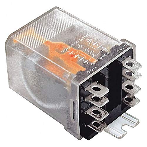 Power Relay, DPDT, 24 VDC, 25 A, Magnecraft 389F Series, Panel: Amazon ...