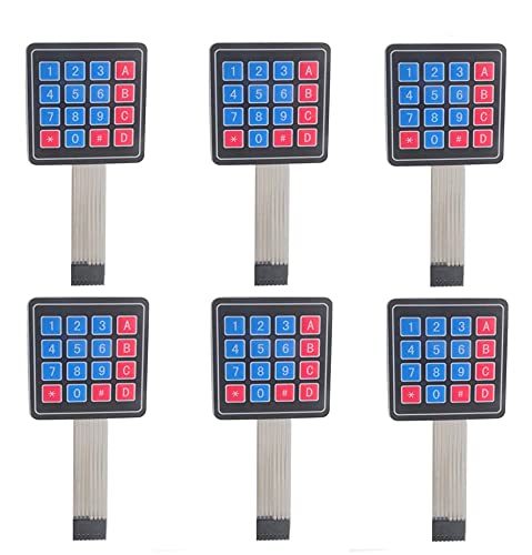 Generic 6pcs 4x4 Keypad 16 Key Matrix Array Membrane Switch ...