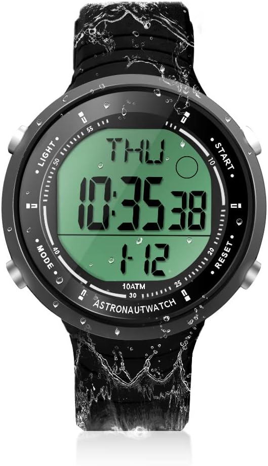 Swimming and Diving Wristwatch 10 ATM Waterproof Sports Watch with ...