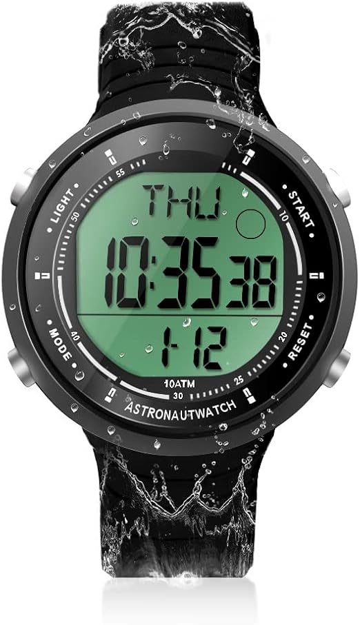 Swimming and Diving Wristwatch 10 ATM Waterproof Sports Watch with ...