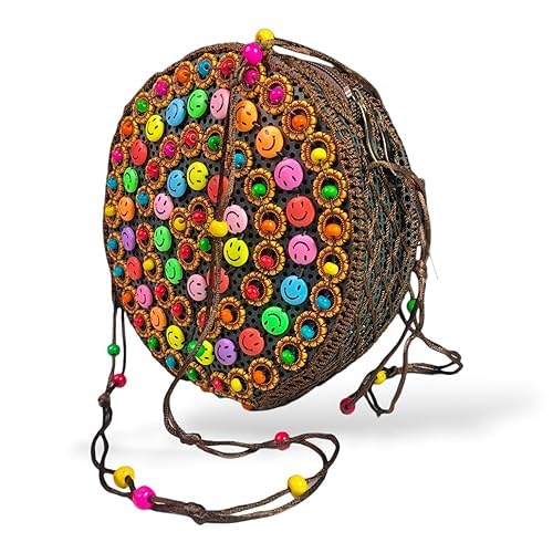 Buy Coconut Shell Beaded Handmade Sling Bag For Women, Multicolour at ...