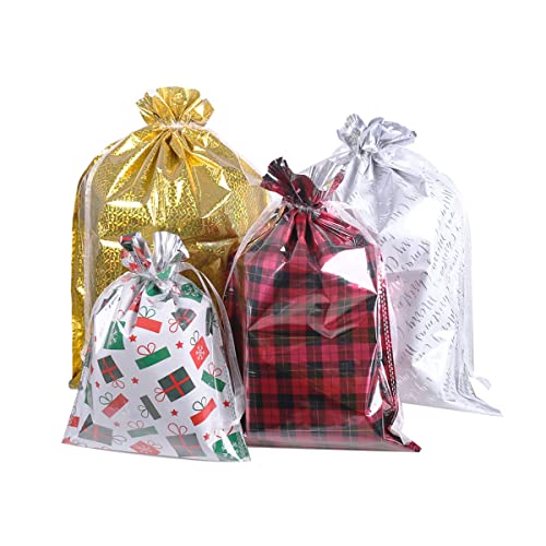 Snapklik.com : Christmas Gift Bags,32Pcs Santa Wrapping Bag In 4 Sizes ...