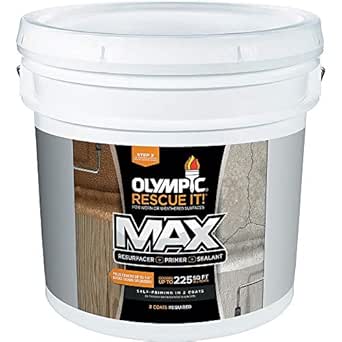 Olympic Stain Rescue It Max Deck Resurfacer + Primer + Sealant, Trident ...