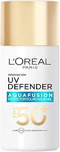 L'Oréal Paris Protector Solar Diario FPS50+ UV Defender Aquafusion, Protector Solar Aqua-Gel ...
