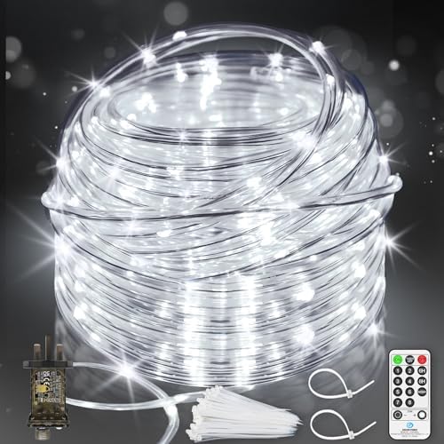 164 FT 500 LED Christmas Rope Lights Outdoor Waterproof Cool White ...