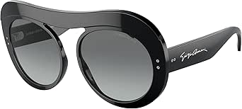 Amazon.com: GIORGIO ARMANI AR 8178 Black/Grey Shaded 56/16/140 women ...