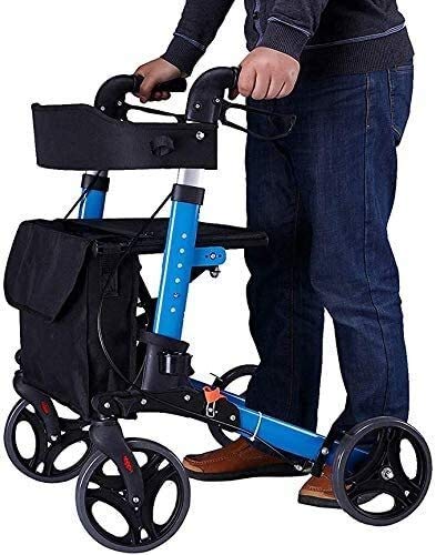 Sandsxzhq Folding Rollator Walker 4 Wheel Rollator Walker Lightweight ...