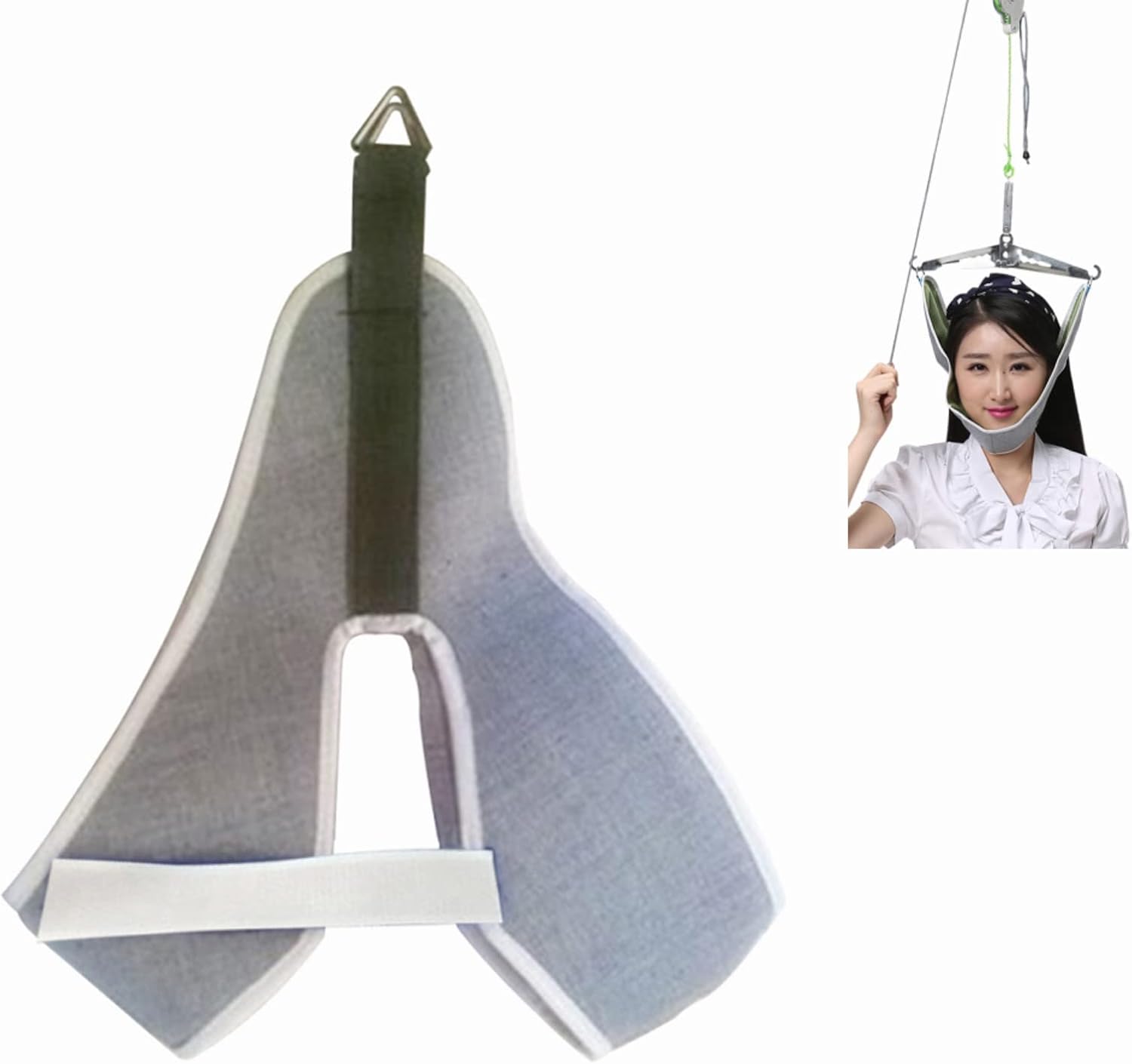 Amazon.com: Hanging Neck Stretcher Band Cervical Neck Traction Device ...