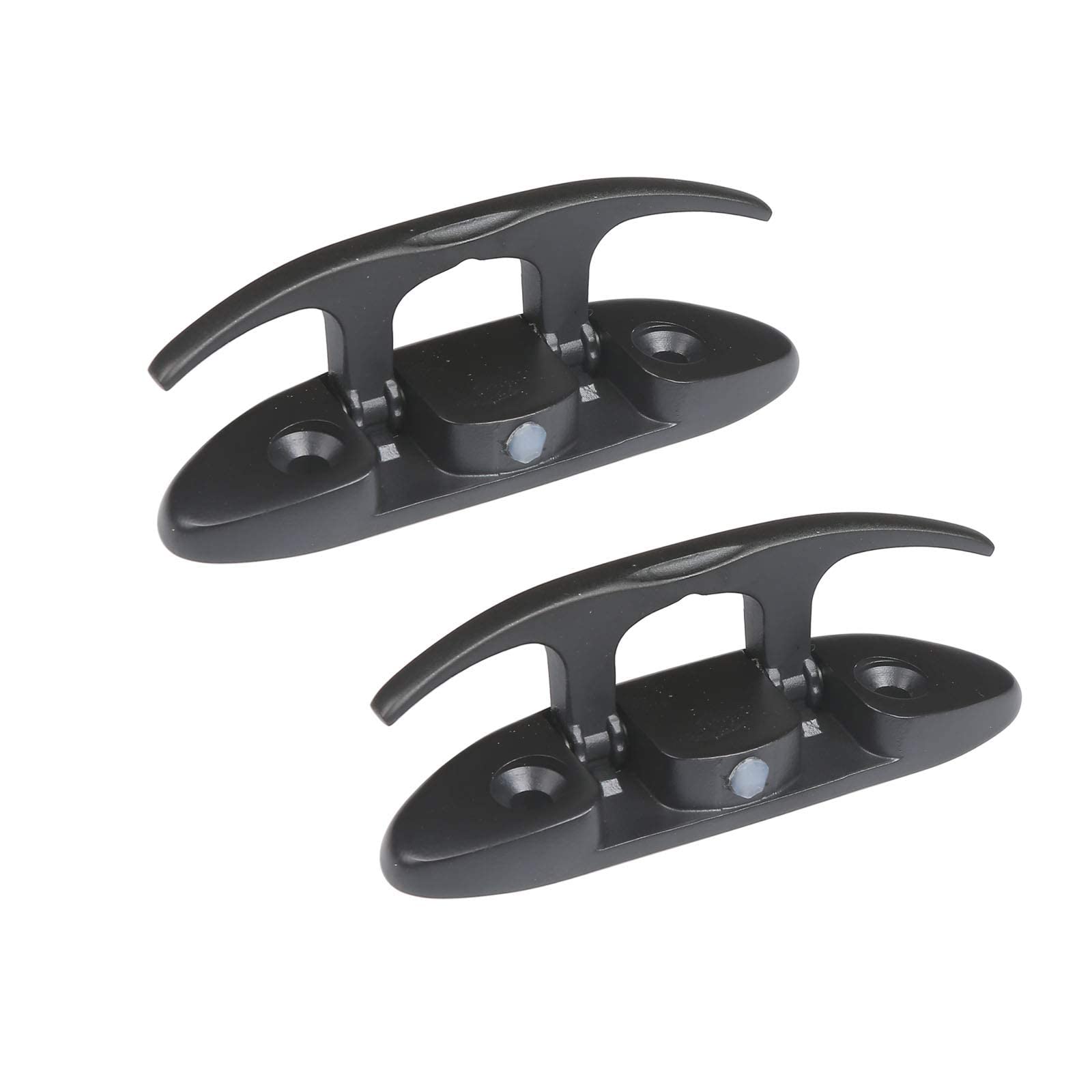 Snapklik.com : MX Boat Folding Cleats Black Marine Flip Up Dock Cleats ...
