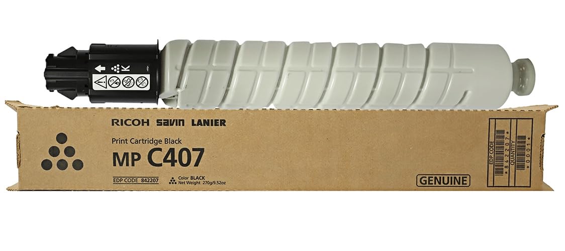 Amazon.com: Ricoh 842207 MP C407 Black Toner Cartridge in Retail ...