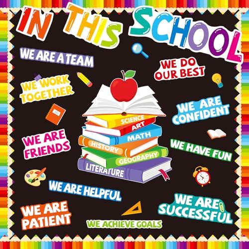 Amazon.com: Motivational Bulletin Board Decorations Set Classroom ...