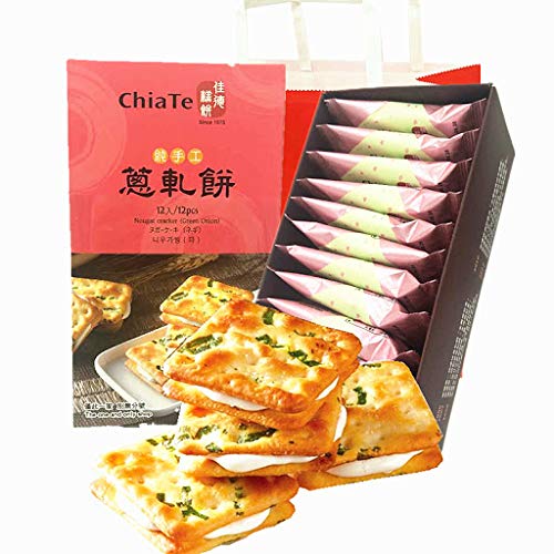 Amazon.com : ChiaTe Green Onion Nougat Cookies (12pcs) : Grocery ...