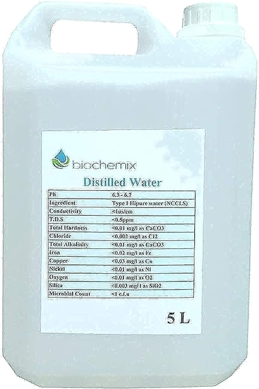 BioChemixHIPURE Distilled Water 5000ml: Buy Online at Best Price in UAE ...